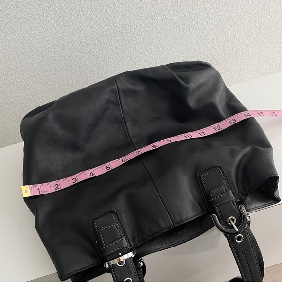 Coach | Bags | Vintage Coach North South Soho Black Leather Hobo Bag ...